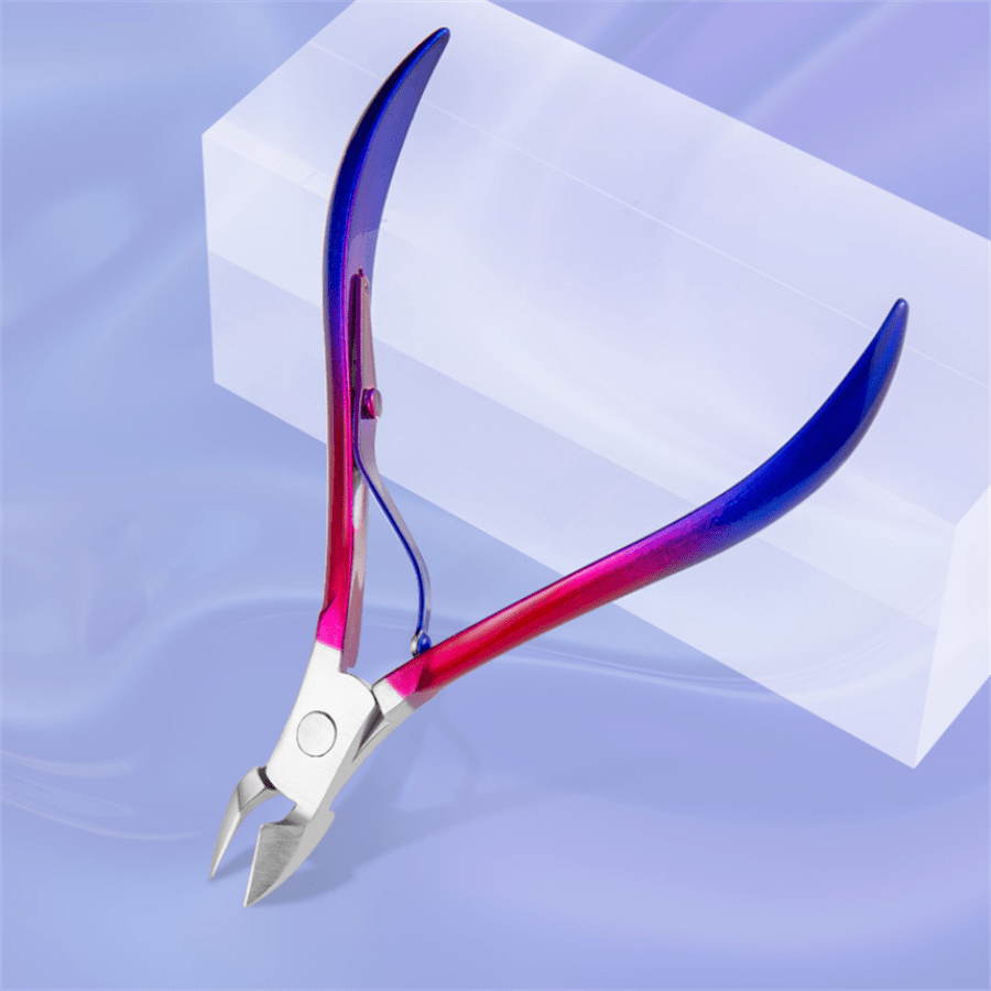 7pcs/set Colorful Gradient Titanium-coated Nail Clippers Kit, Including ...