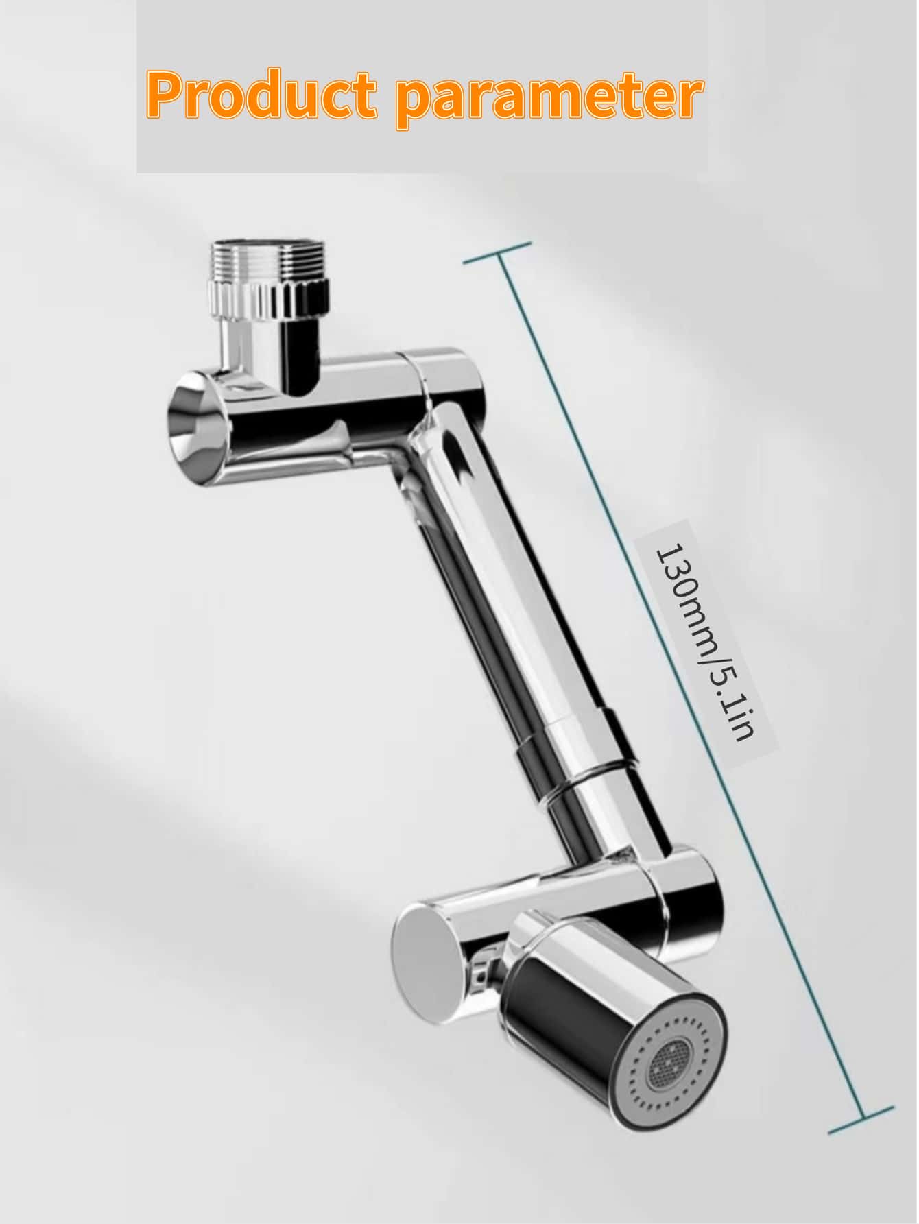 One, 1,440° rotating mechanical arm universal faucet, extendable nozzle ...