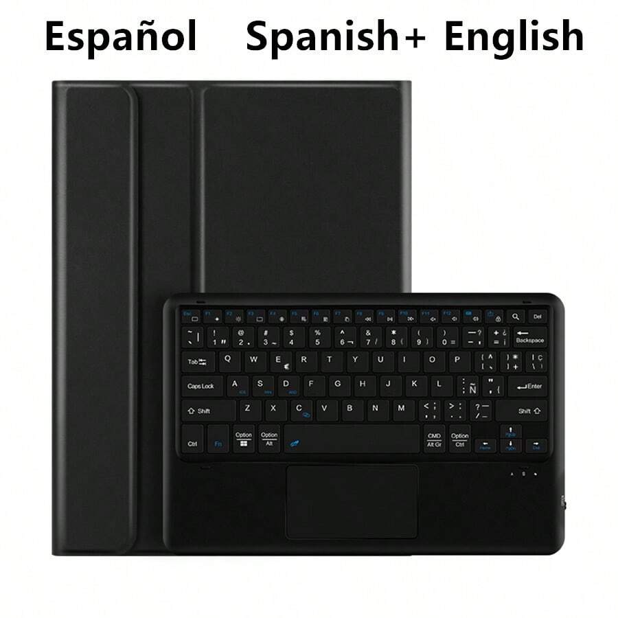 Spanish TrackPad Keyboard Case Book Cover For Samsung Galaxy Tab S9 ...