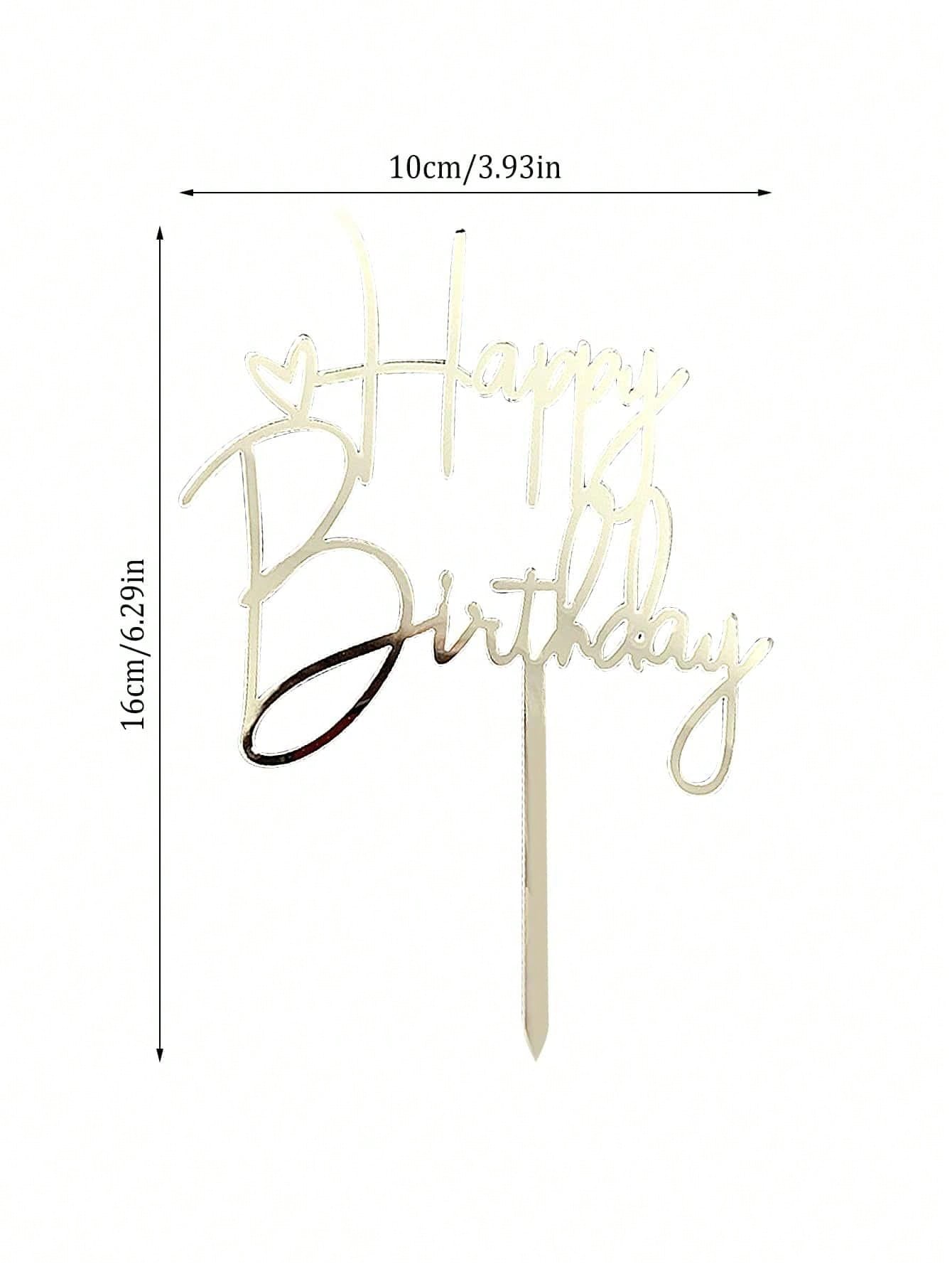 10PCS Happy Birthday Cake Topper Star Birthday Cake Topper Happy ...