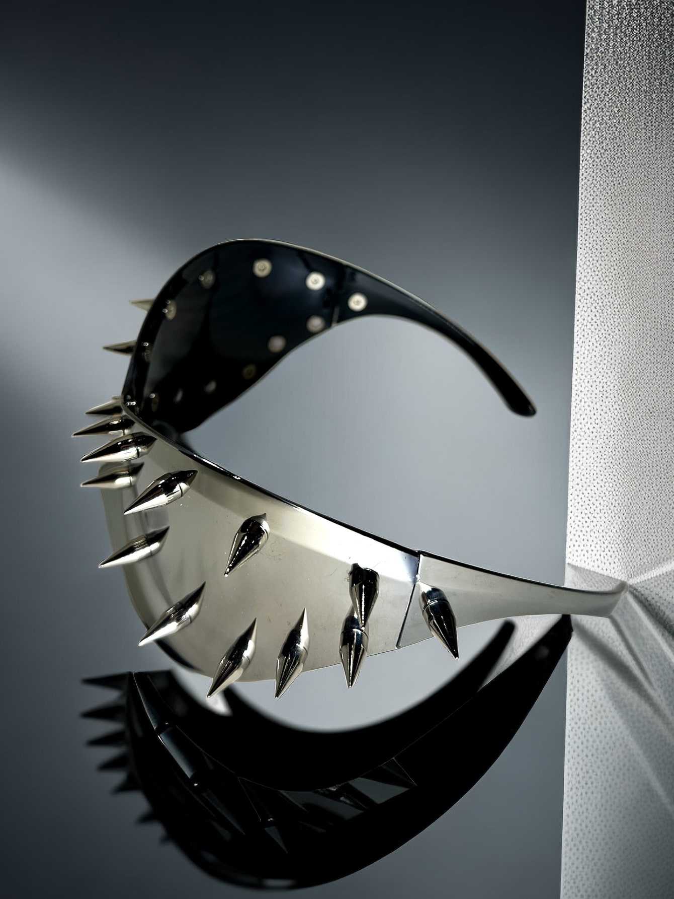 1pc Heavy Metal Element Style Gothic Retro Rivet Decorated Eye Mask ...