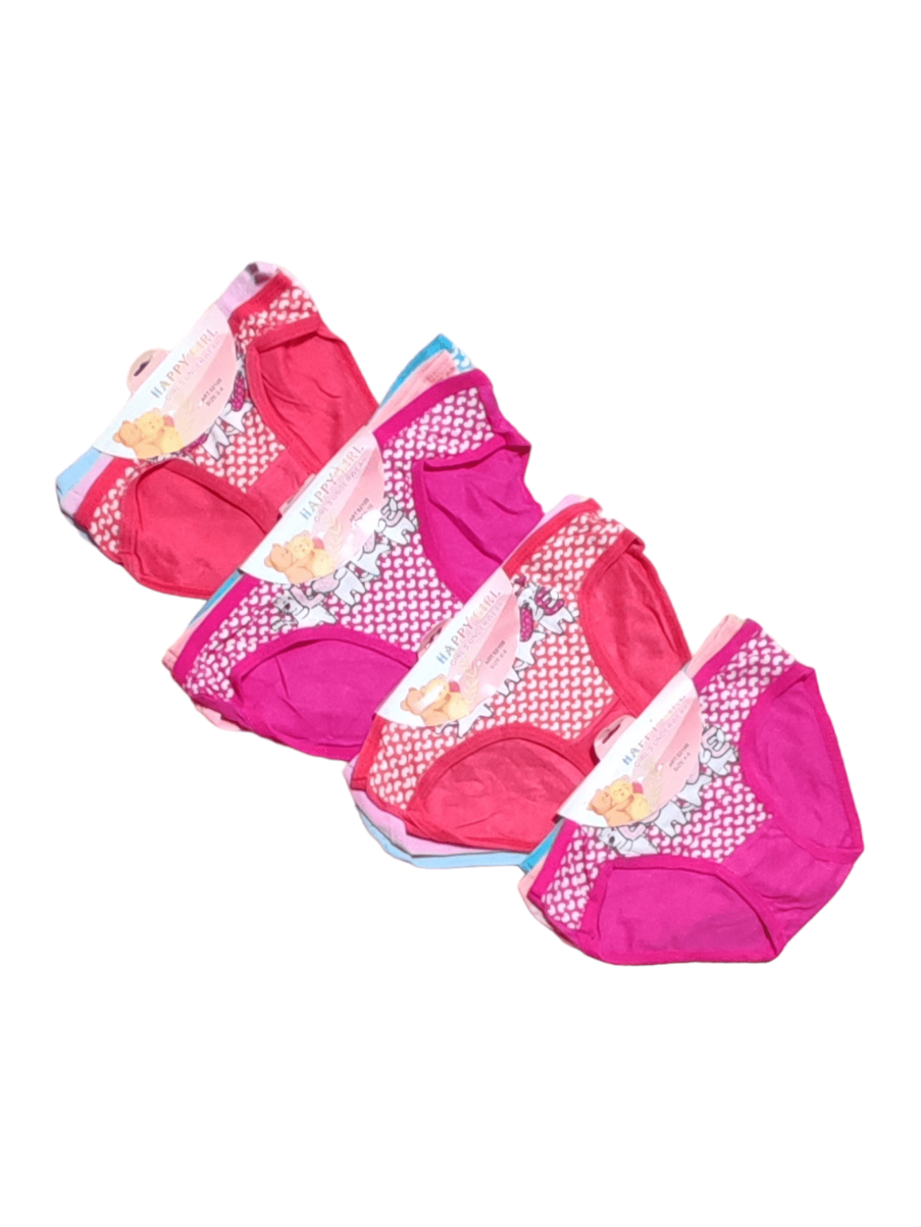 12 Piezas de Calzoncito de ALGODON Para NIÑA Con Estampado Infantil ...