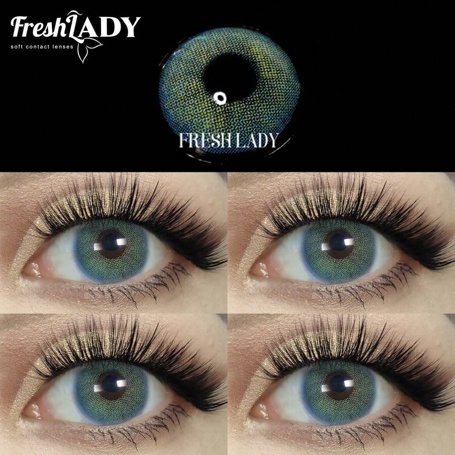 FRESH LADY Freshlady Queen Blue 14.00mm Colored Contact Lenses 1 Year ...