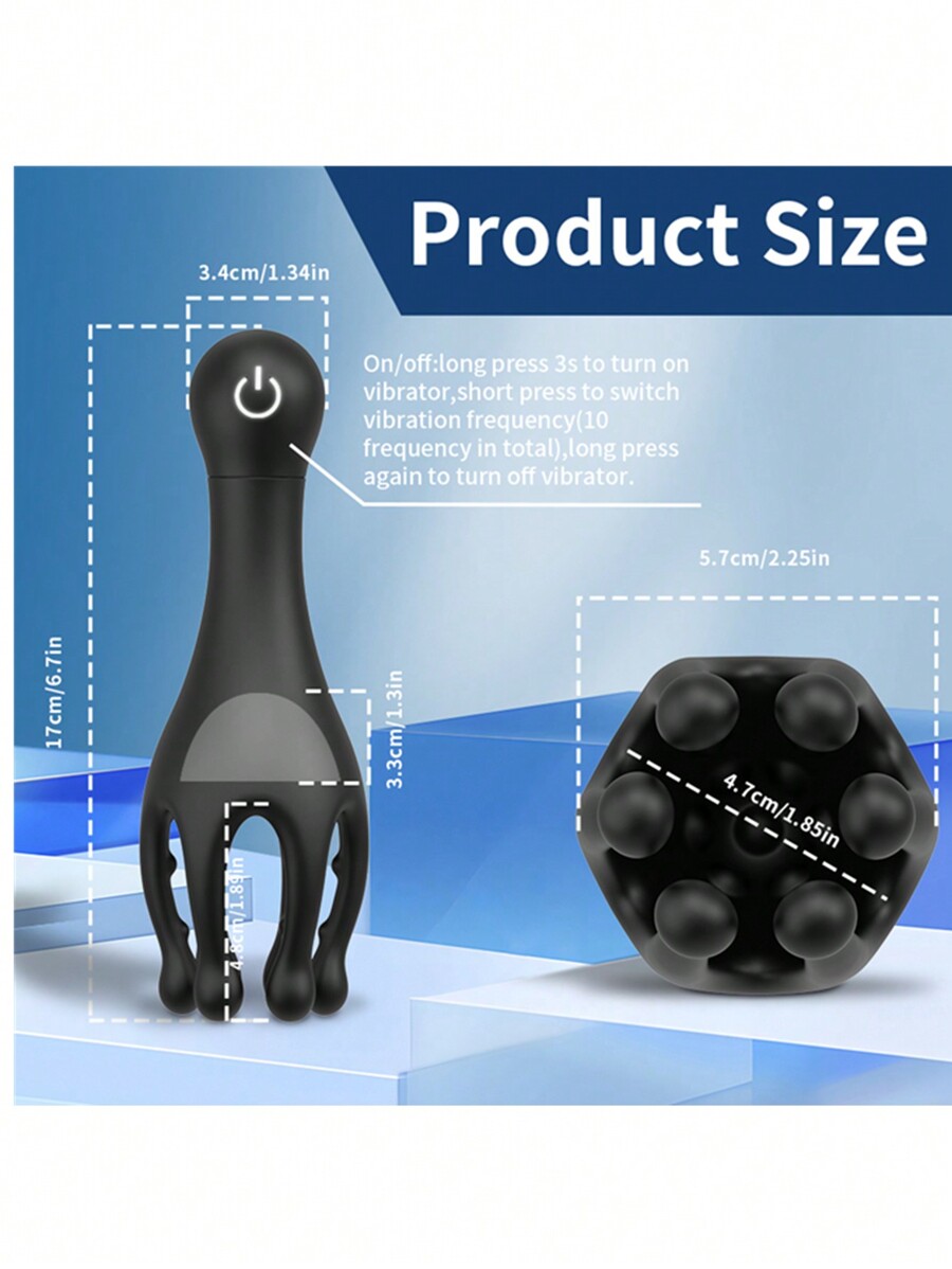 Masturbator For Men Glans Vibrating Penis Massage Stimulator Male ...