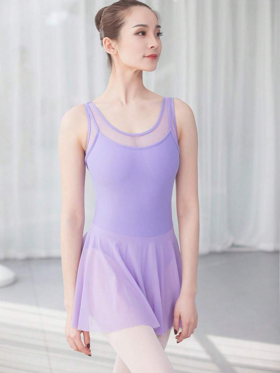balletto Adult Ballet Leotard Jumpsuit Dress, Spaghetti Strap High Cut ...