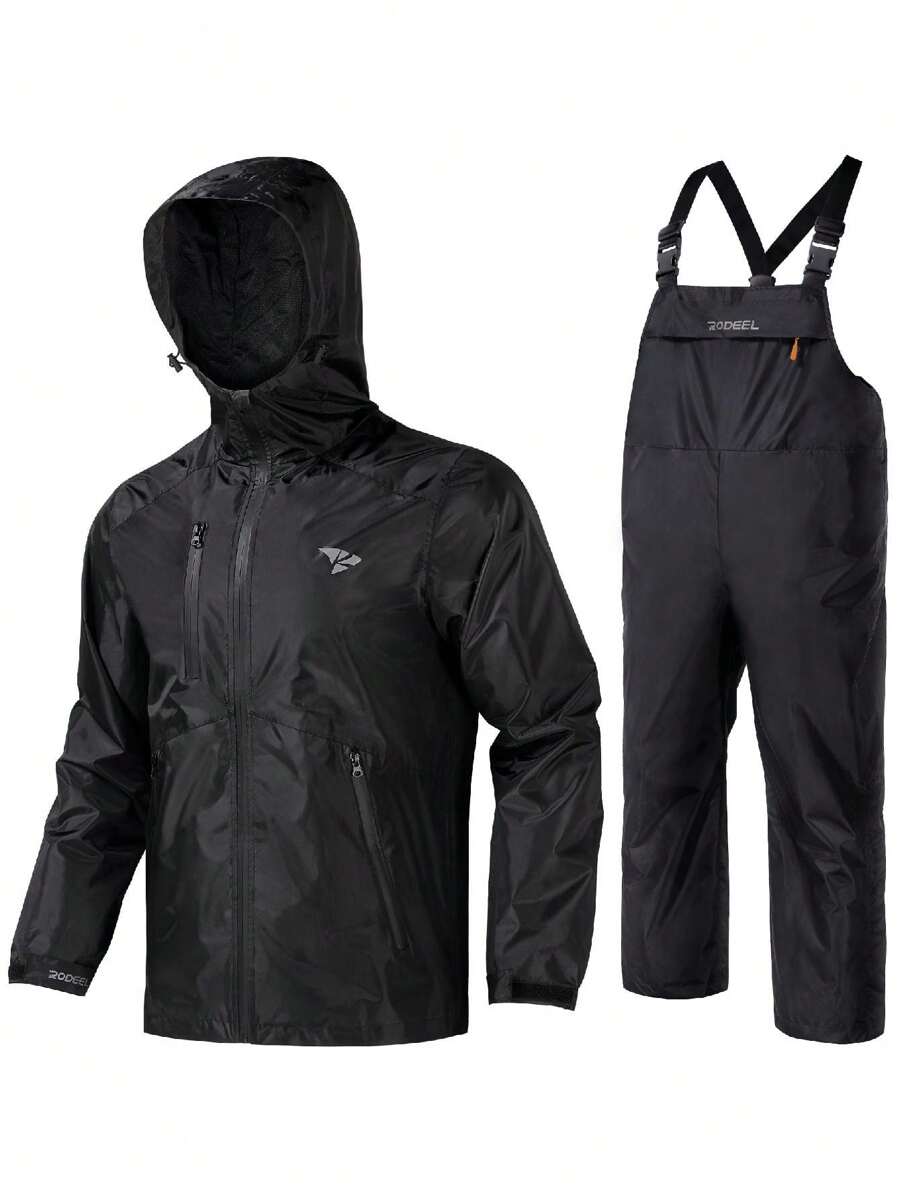 Rodeel Waterproof Jacket and Overalls Set, Waterproof Rain Jacket Bid ...
