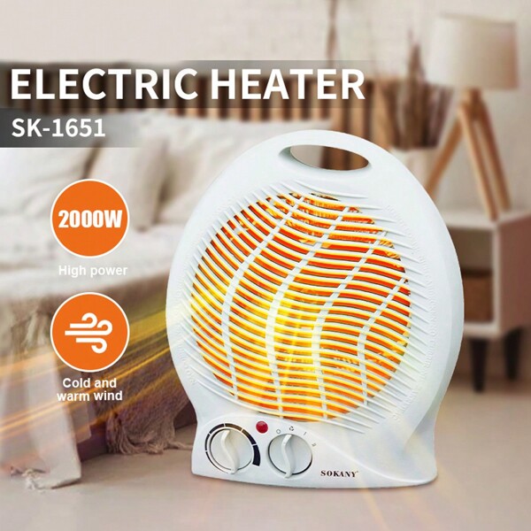 1pc 2000w Plug-In Multi-Functional Heater Sk-1651 For Household Use ...