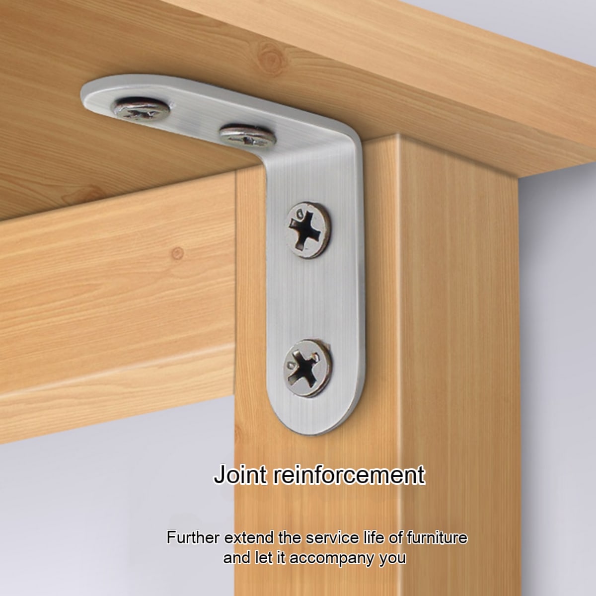 1set 4pcs Stainless Steel L-shape Right Angle Corner Brace Joint ...