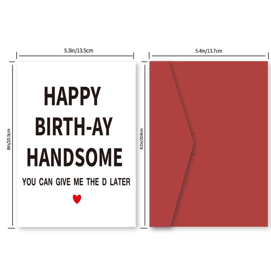 1pc Funny Birthday Cards For Friends Happy Birthday Cards For Husband Friend Rude Humor