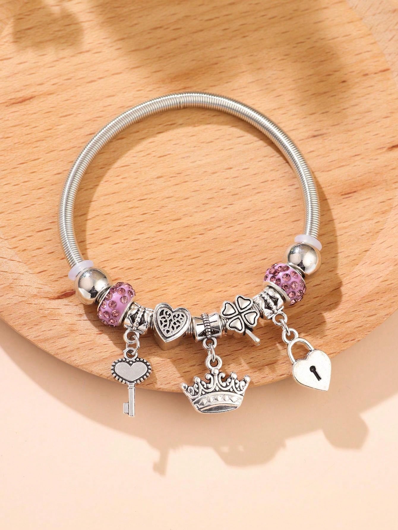 Key & Lock Charm Bangle | SHEIN EUR