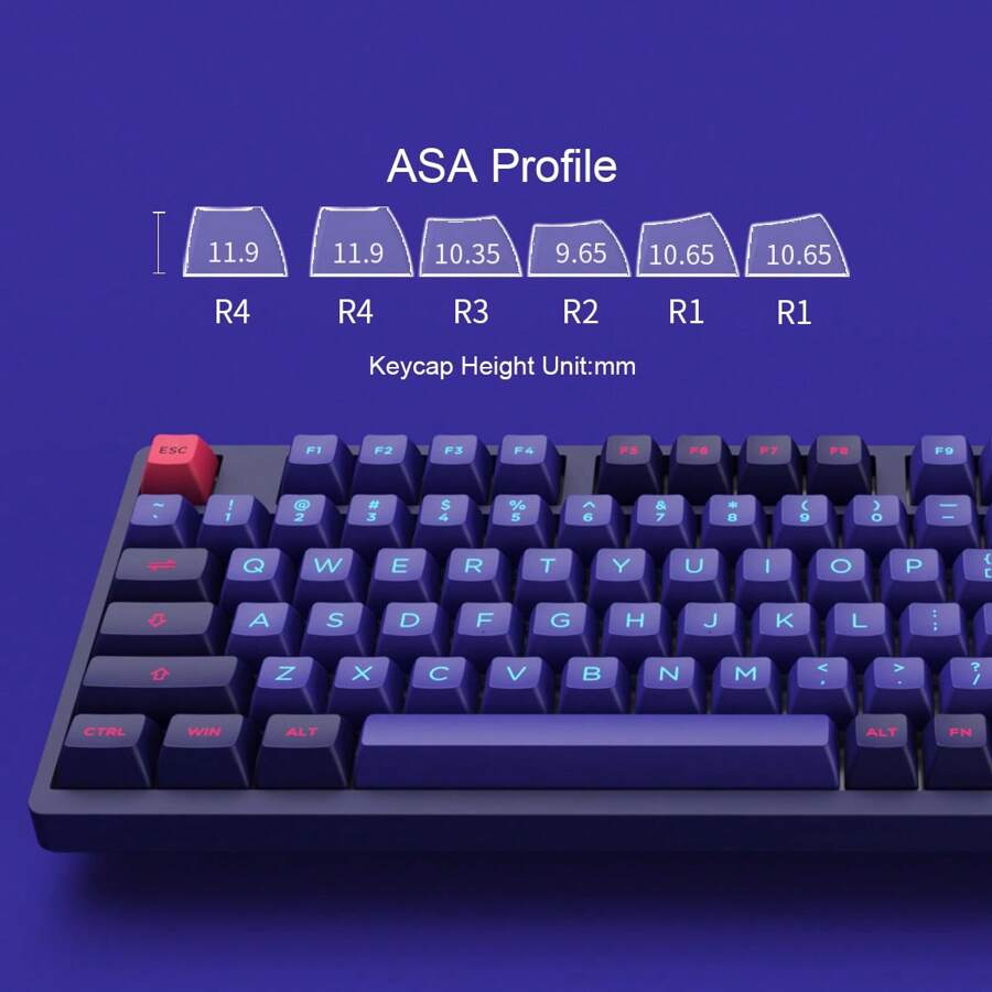 Akko 3098S Neon 1800 Compact Mechanical Keyboard, 98-Key Wired Gaming ...