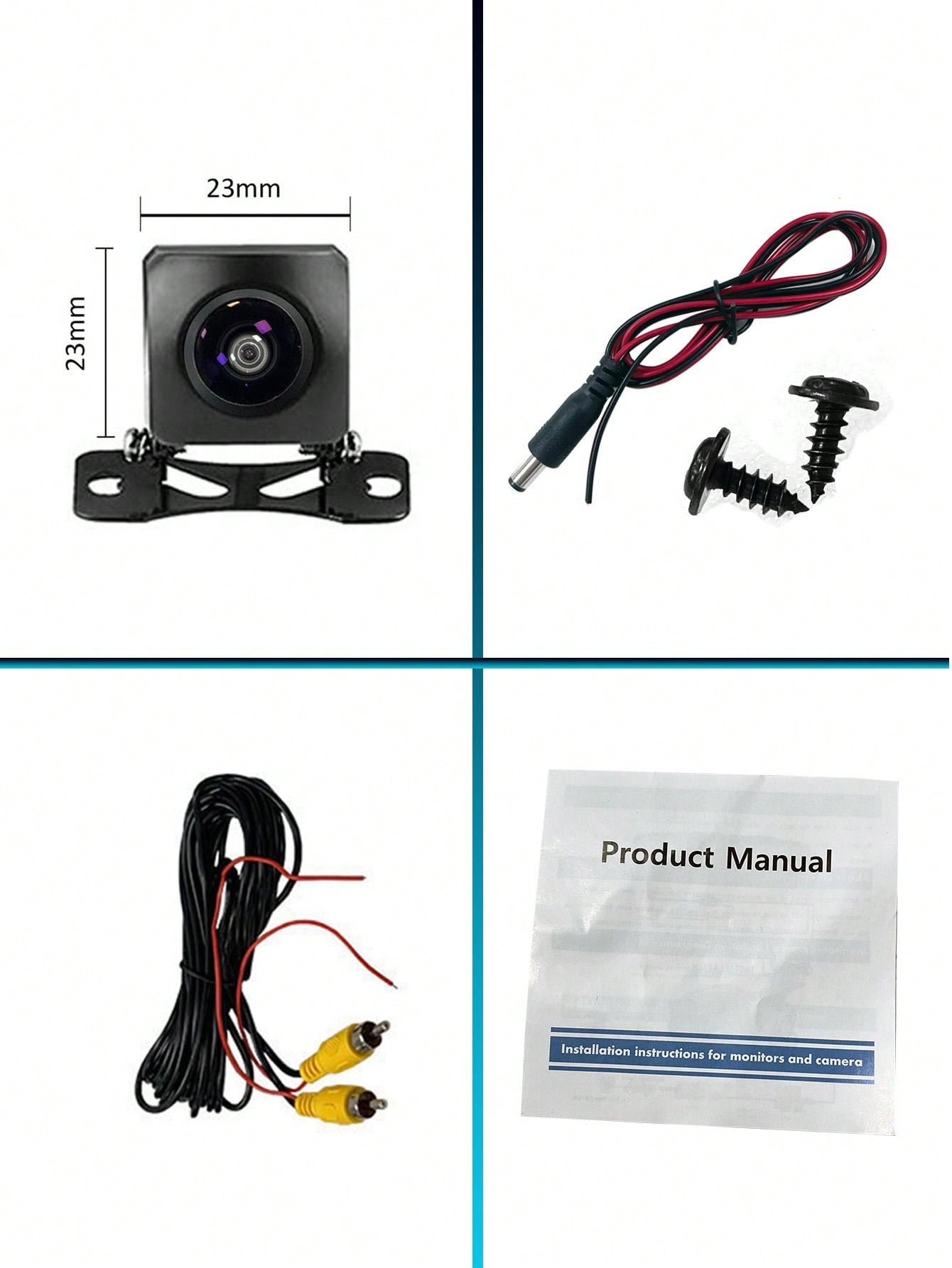 170 Degrees Wide Angle Ahd 1920x1080p Full Hd Universal Car Rearview ...