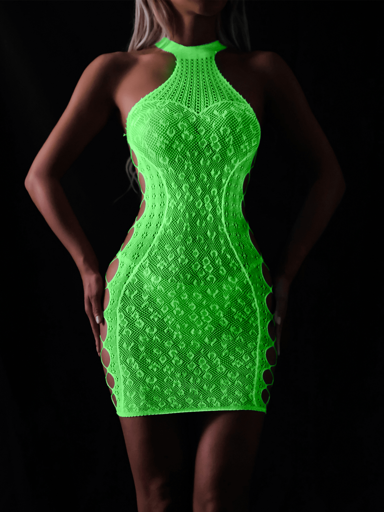 Ropa de red luminosa，Absorbe la luz solar durante una hora durante el ...