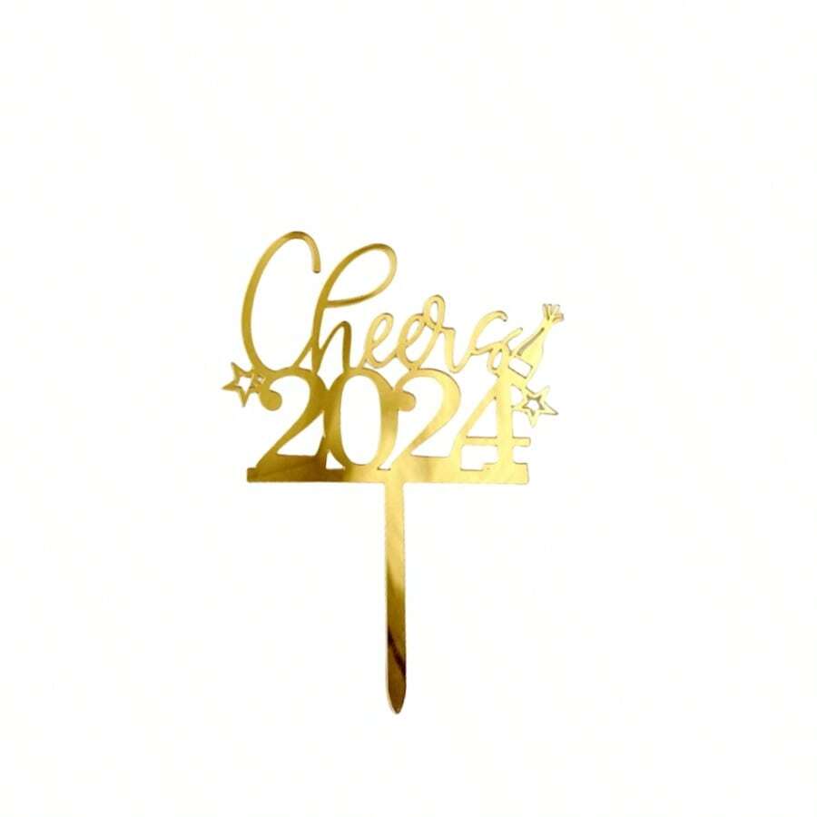 Hallo 2024 Cake Topper,Happy New Year 2024 Party Supplies,Happy New ...