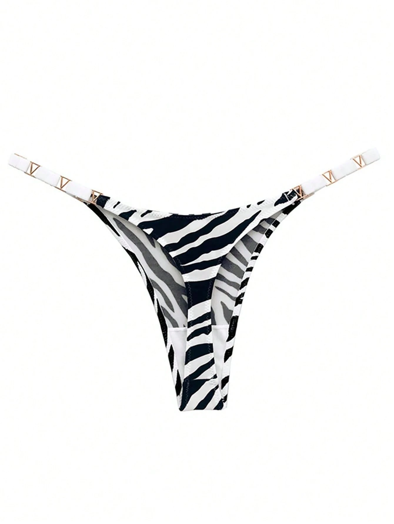 Zebra Print Buckle Strap Sexy Thong Panty For Sale Australia New
