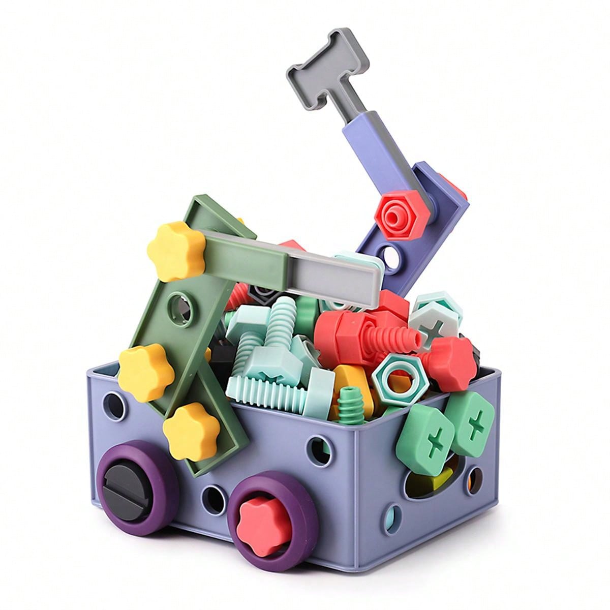 Set Of Screws, Nuts, And Disassembly Tools Toy, Removable 3d Puzzle ...