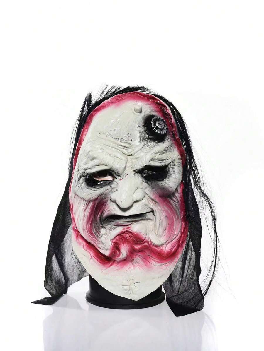 A Halloween Ghost Festival Masquerade Mask Horror Ghost Face Latex ...