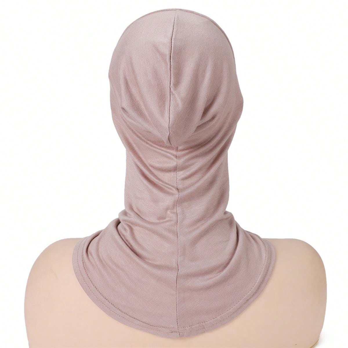 One Piece Women Plain color Headwrap Turban Scarf Inner Hijab Hats Wrap ...