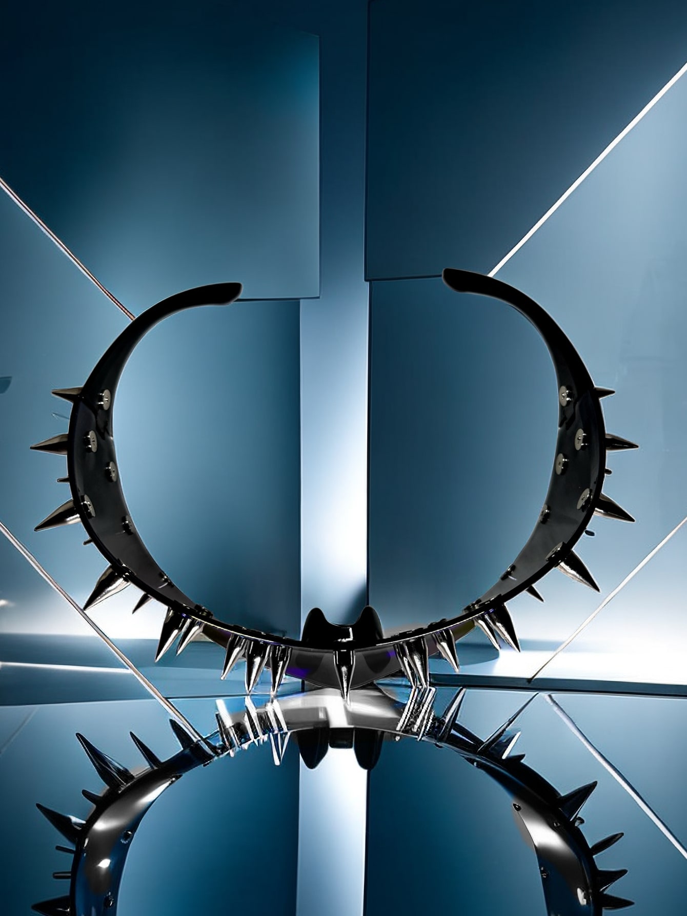 1pc Heavy Metal Element Style Gothic Retro Rivet Decorated Eye Mask ...