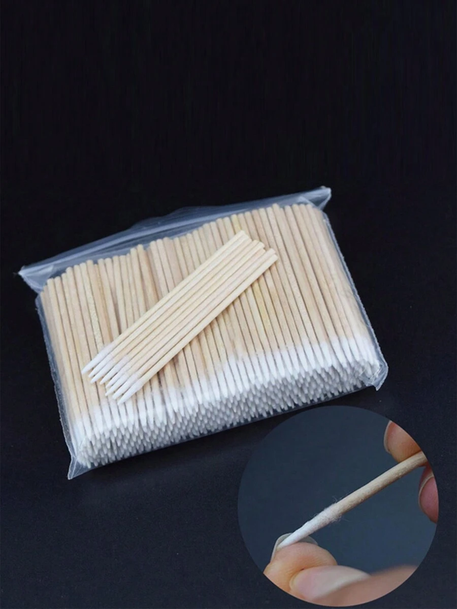 300Pcs/Pack Makeup Swab Pointed Tips Cleaning Swab Suitable For Home ...