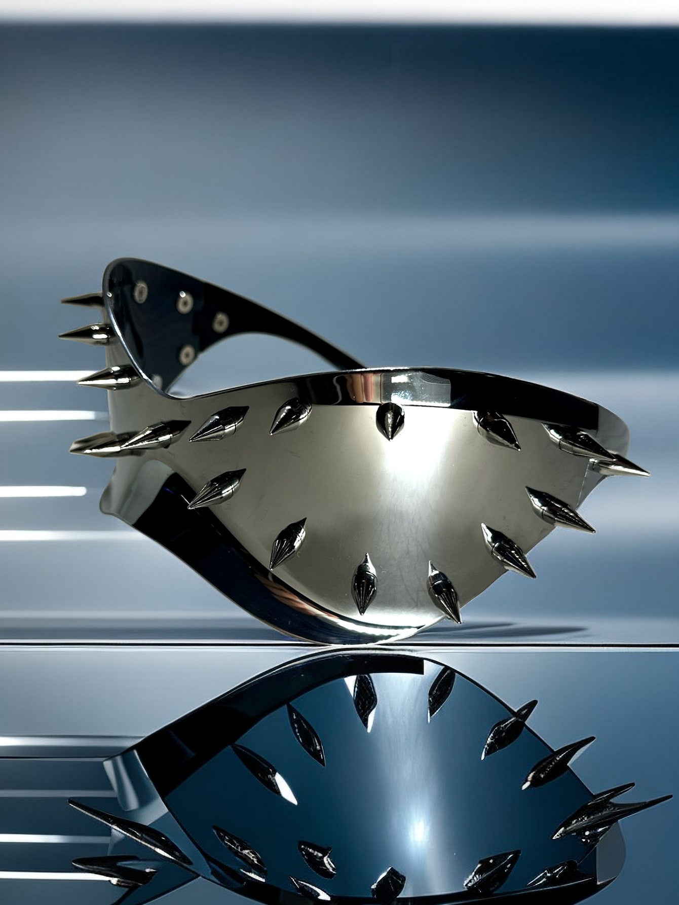 1pc Heavy Metal Element Style Gothic Retro Rivet Decorated Eye Mask ...