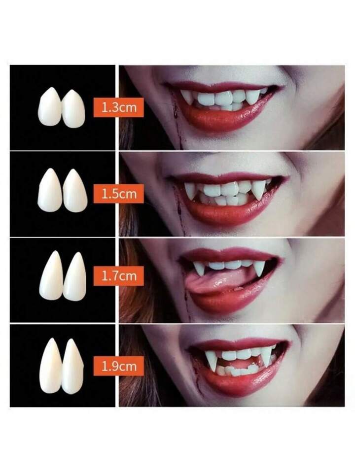 Halloween Vampire Dentures Zombie Teeth Tiger Teeth COSPLAY Halloween ...