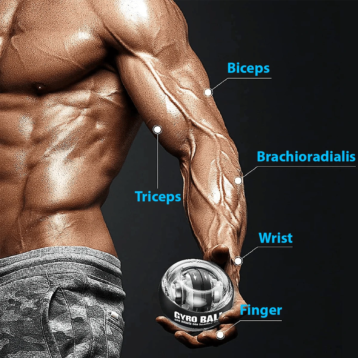 Wrist Training Ball, Wrist Strengthening Gyroscope, Forearm Exerciser ...