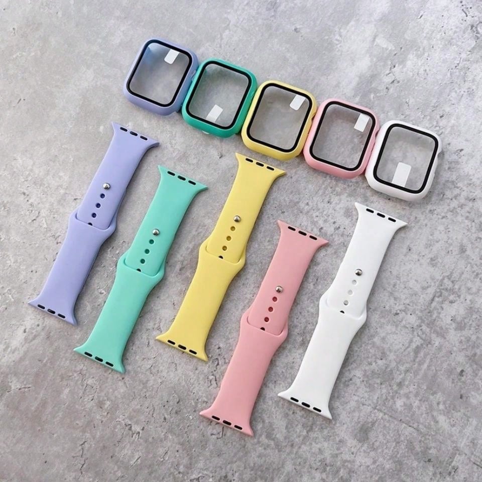 Banda De Reloj 2 En 1 Y Funda Compatible Con Apple Watch Series 8 7 6 ...