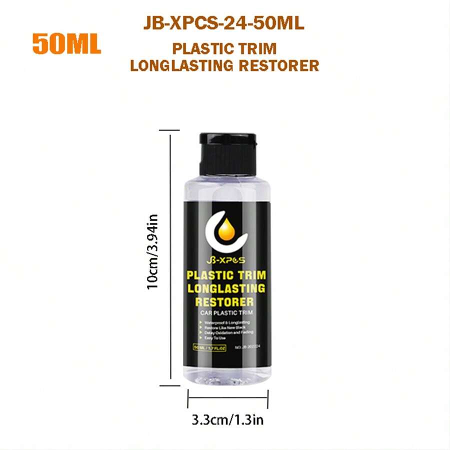 Pulidor restaurador de plástico con recubrimiento de larga duración para gomas de coche, renueva ...