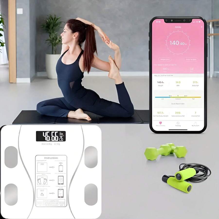 1 Pezzo Bilancia Del Grasso Corporeo, Bilancia Bt Bmi, Bilancia Smart Wireless Per Il Peso ...