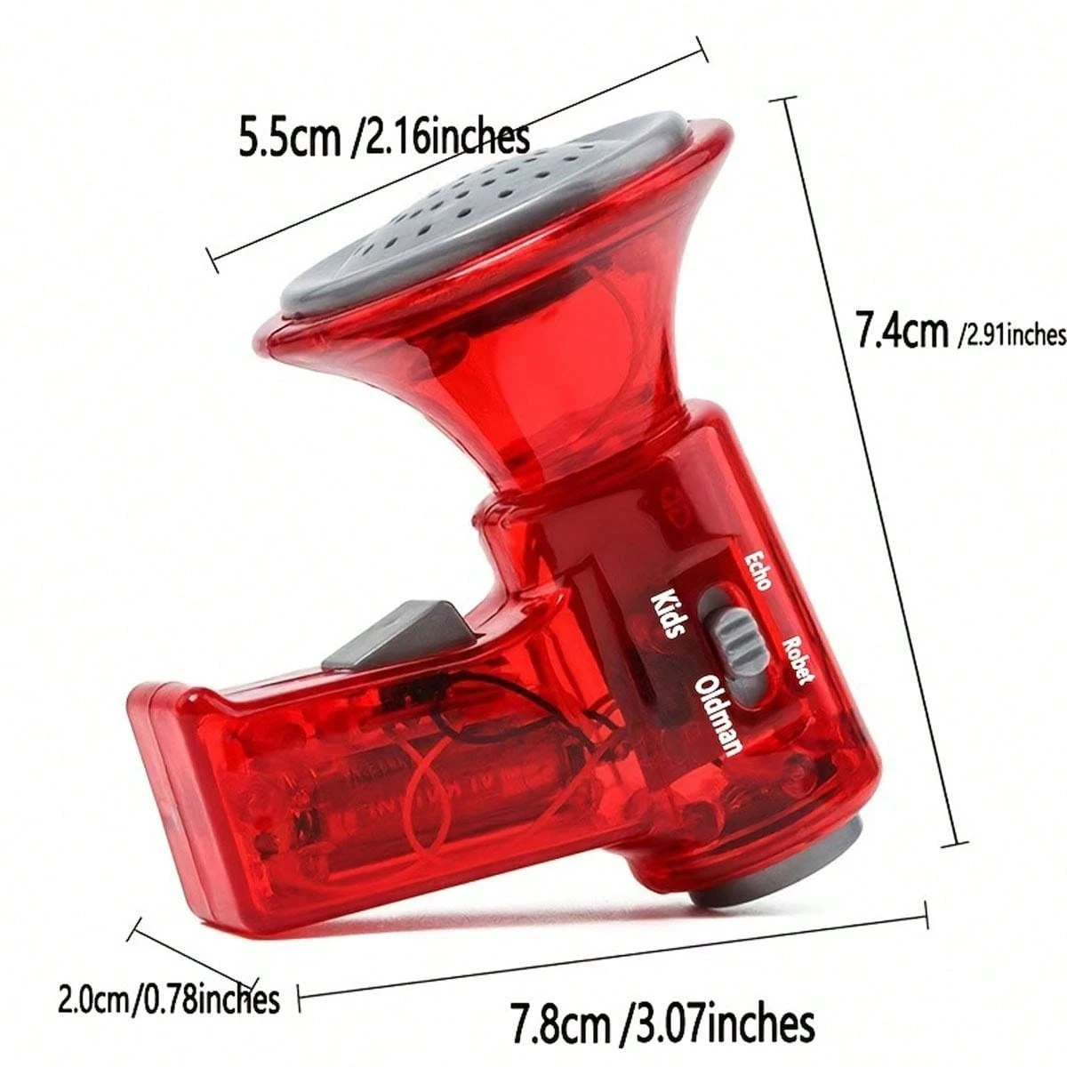 Red Multi Voice Changer For Kids, Handheld Voice Changer Microphone ...