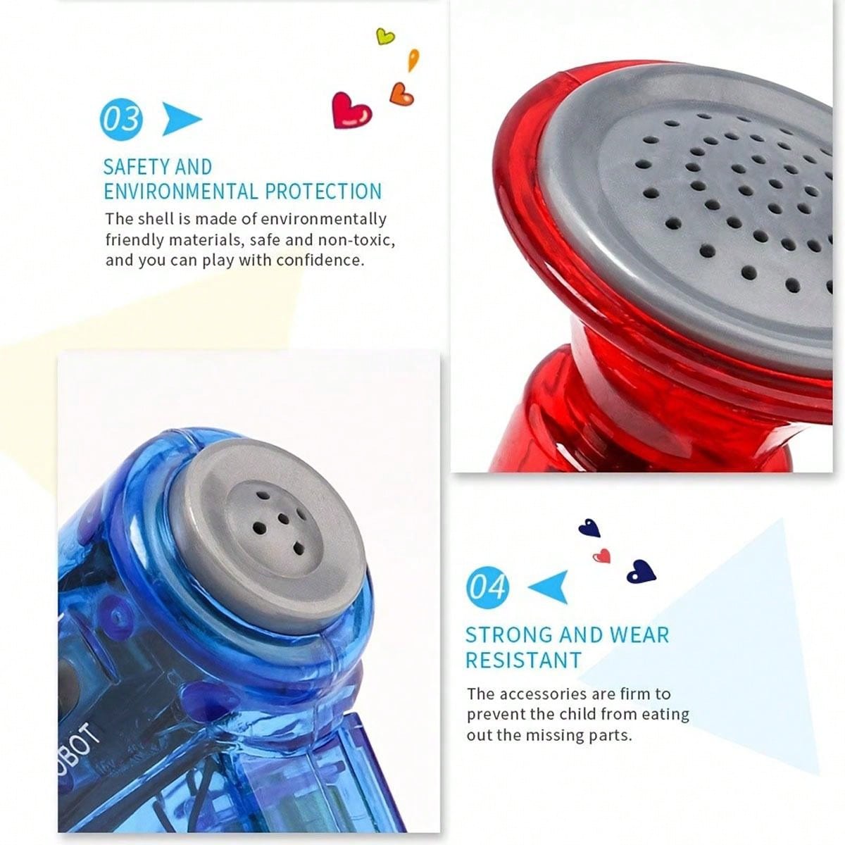 Red Multi Voice Changer For Kids, Handheld Voice Changer Microphone ...