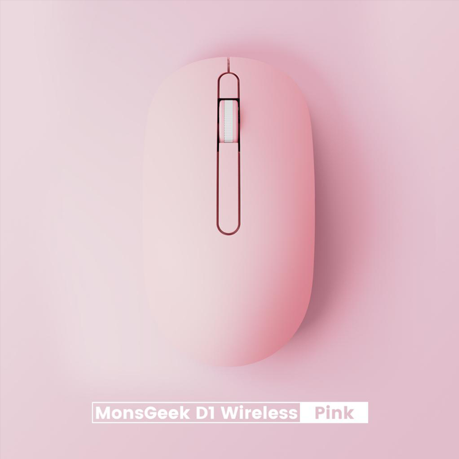 Monsgeek D1 1 Pink Wireless Mouse Office Mouse Light Tone Mouse ...
