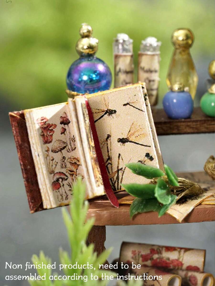 1pc Diy Miniature Fairy Cottage Handmade Magic House Assembling Model ...