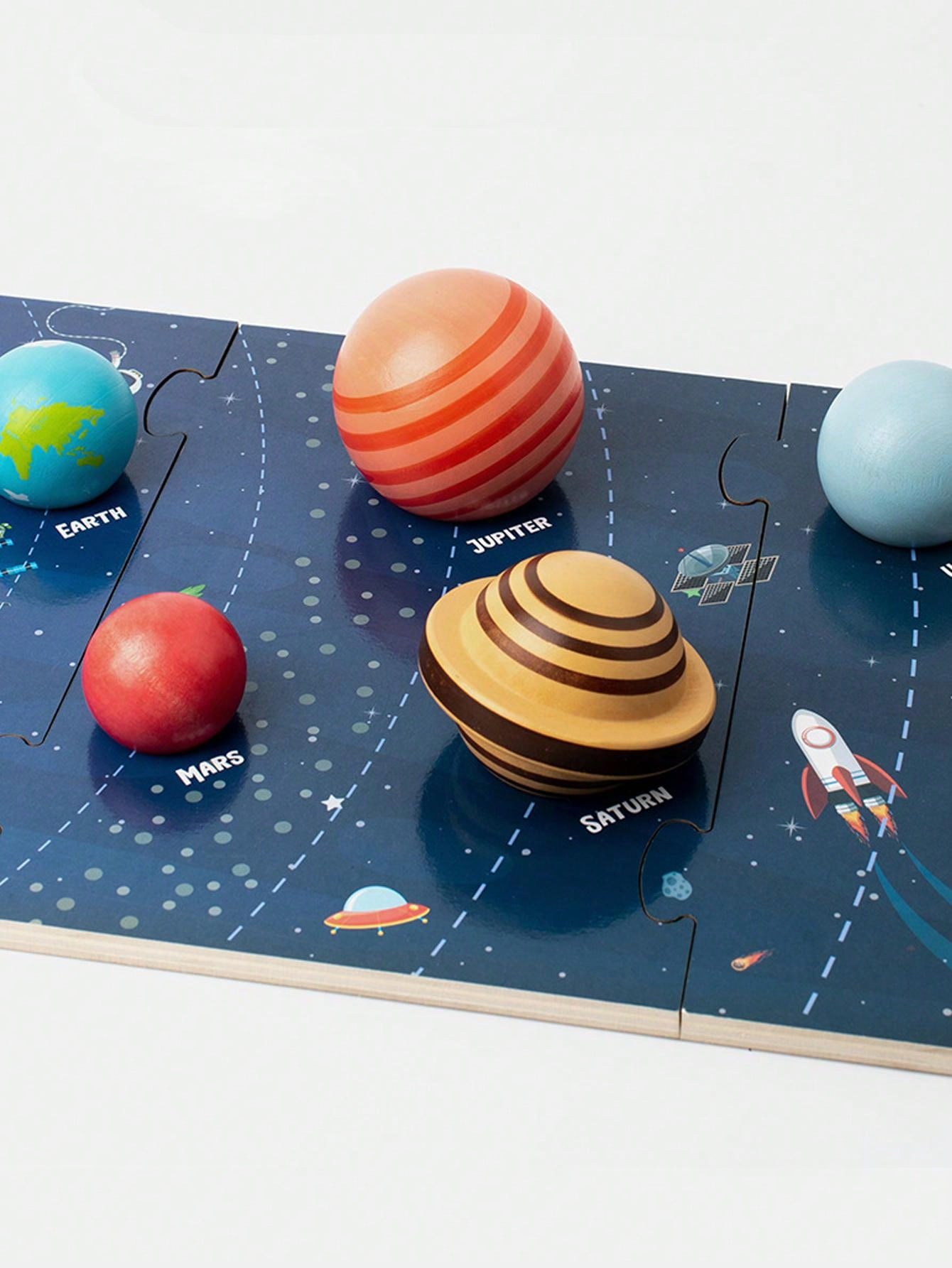 1pc Children's Montessori early education toys eight planet puzzles ...