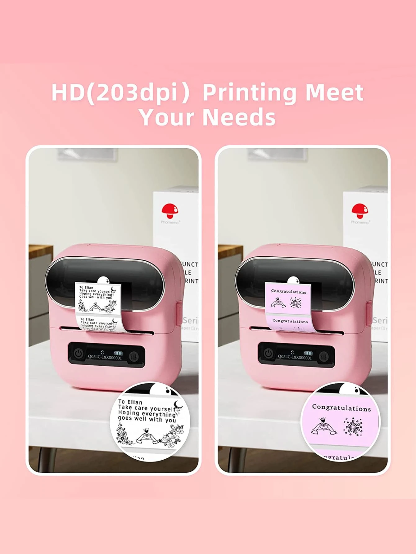 Phomemo M220 Thermal Bluetooth Label Makers - Wireless Thermal Label ...