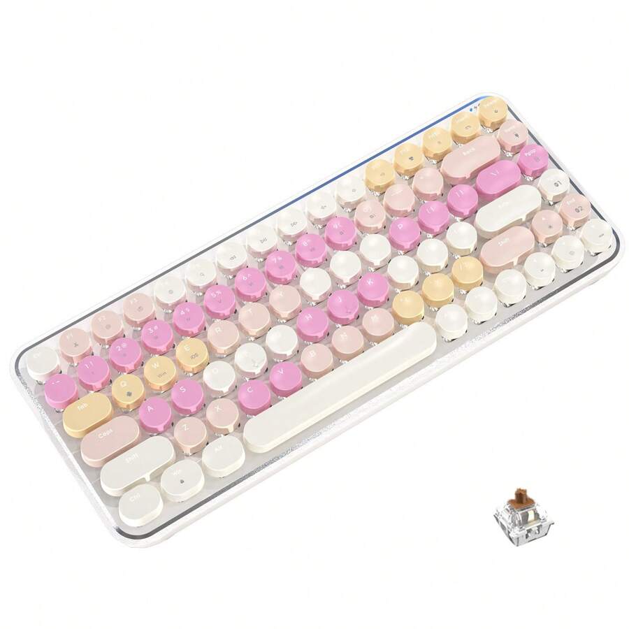 AJAZZ AJAZZ K840T wireless mechanical keyboard wired three-mode ...