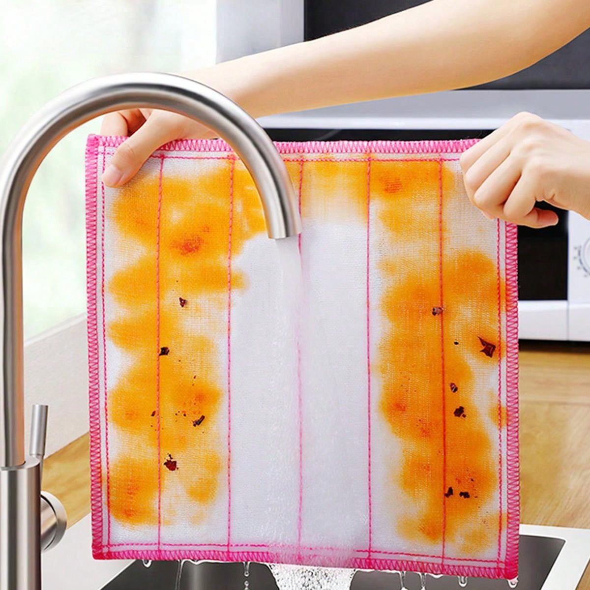 Kitchen Towel Simple Style Cleaning Cloth With Strong Water Absorption ...