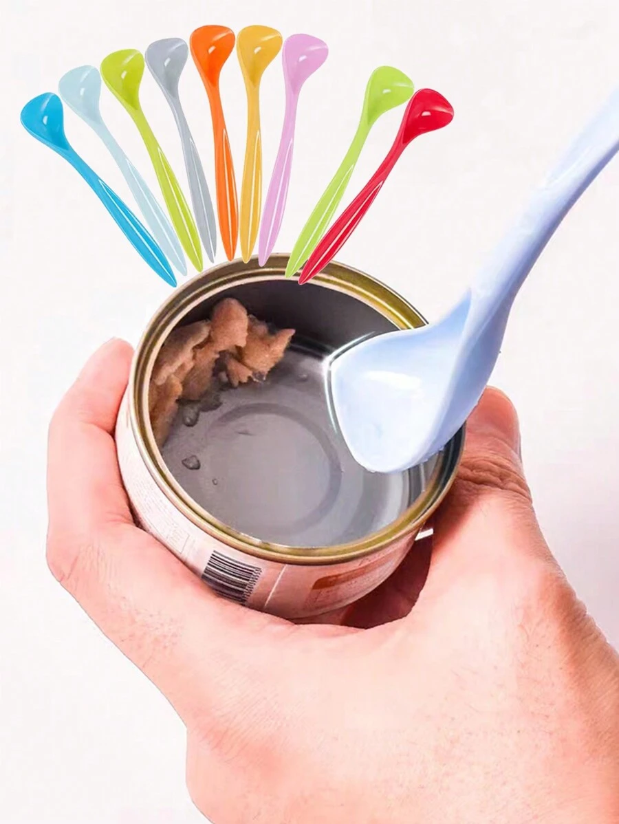 1pc Pet Food Can Spoon, Universal Spoon For Cat Food, Plastic Spoon, Random Color | SHEIN USA
