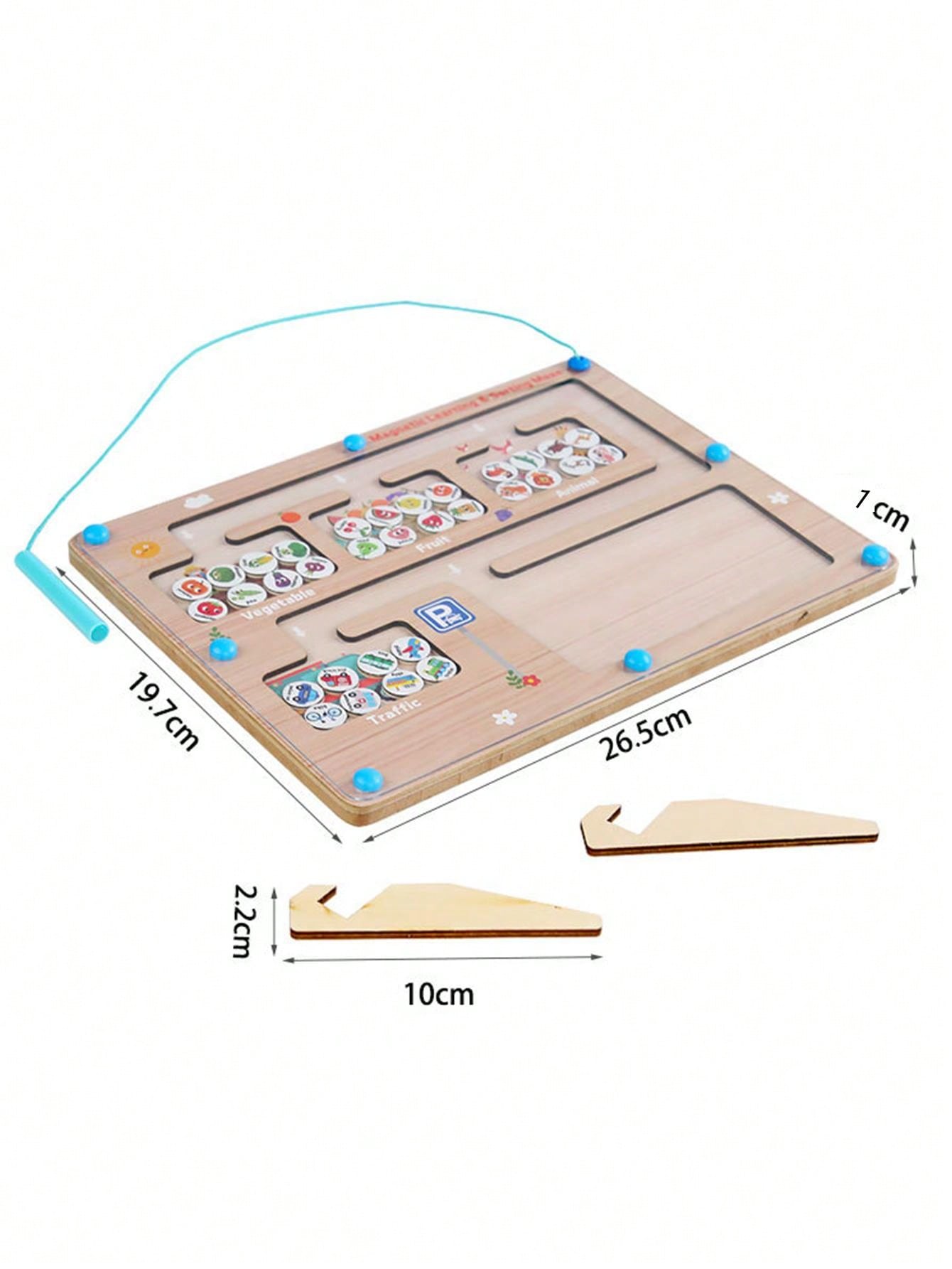 Magnet Maze & Pen Ball Toy, Magnetic Knowledge Sorting & Counting Board ...