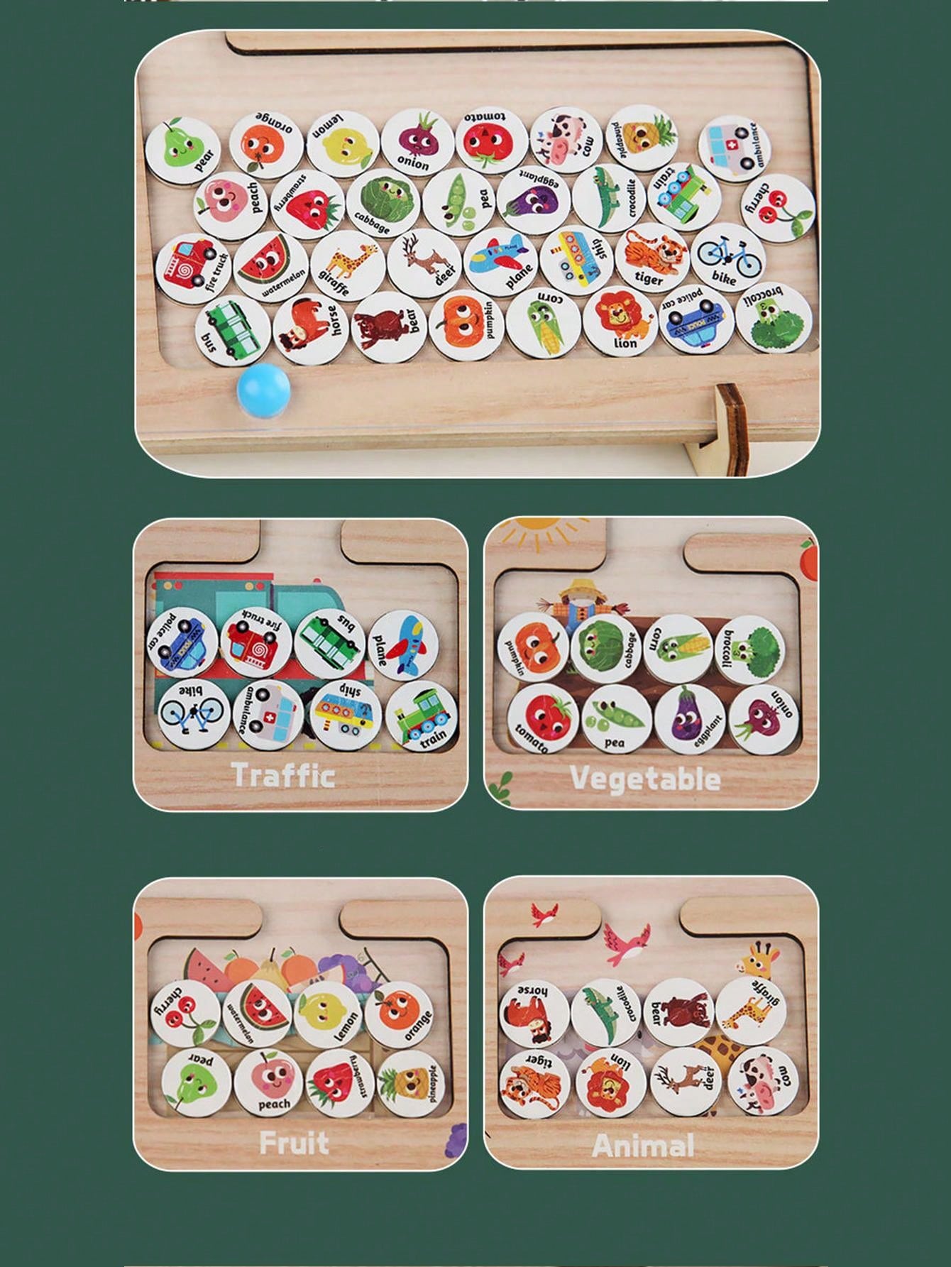 A Magnetic Maze Activity Toy With Pen, Magnetic Knowledge ...