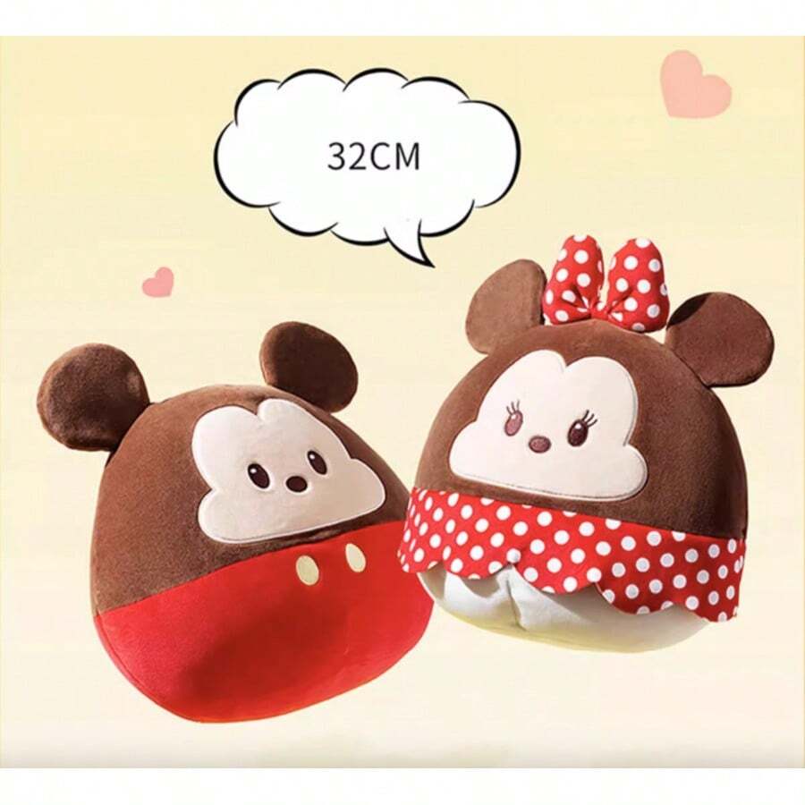 Miniso Disney Classic Series Pillow, Retro Minnie Plush Doll Pillow ...