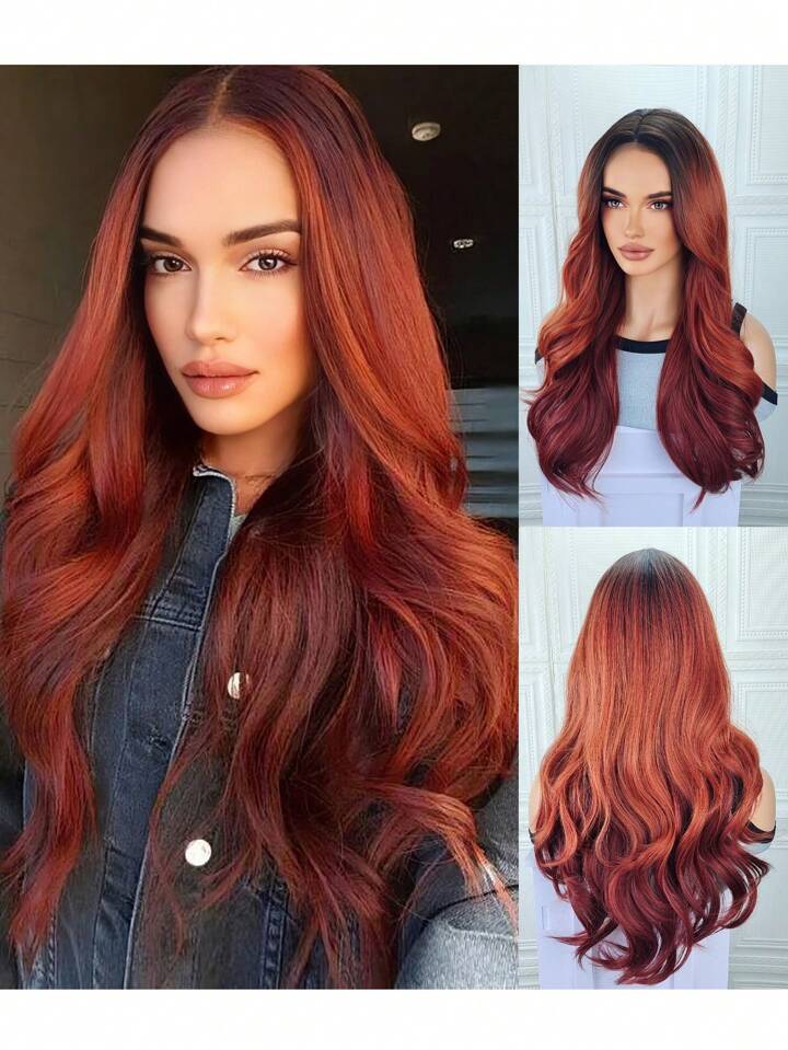 Ombre Bright Red Hair