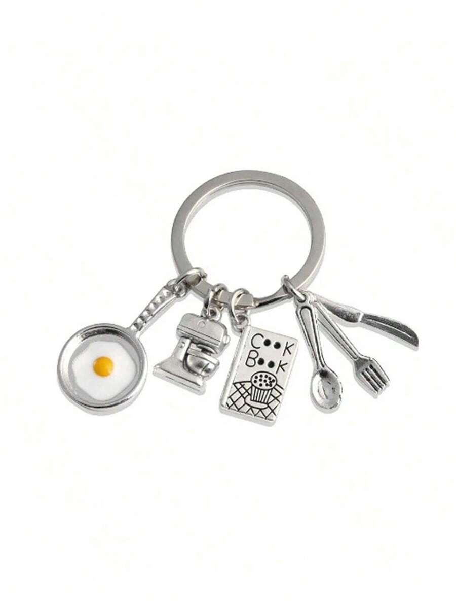 Key Chains For Car Keys, Cooking Keychain Home Cooking Key Ring Fried ...