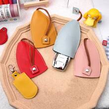 1pc Creative Hidden Style Pu Leather Key Case, Car Key Protector ...