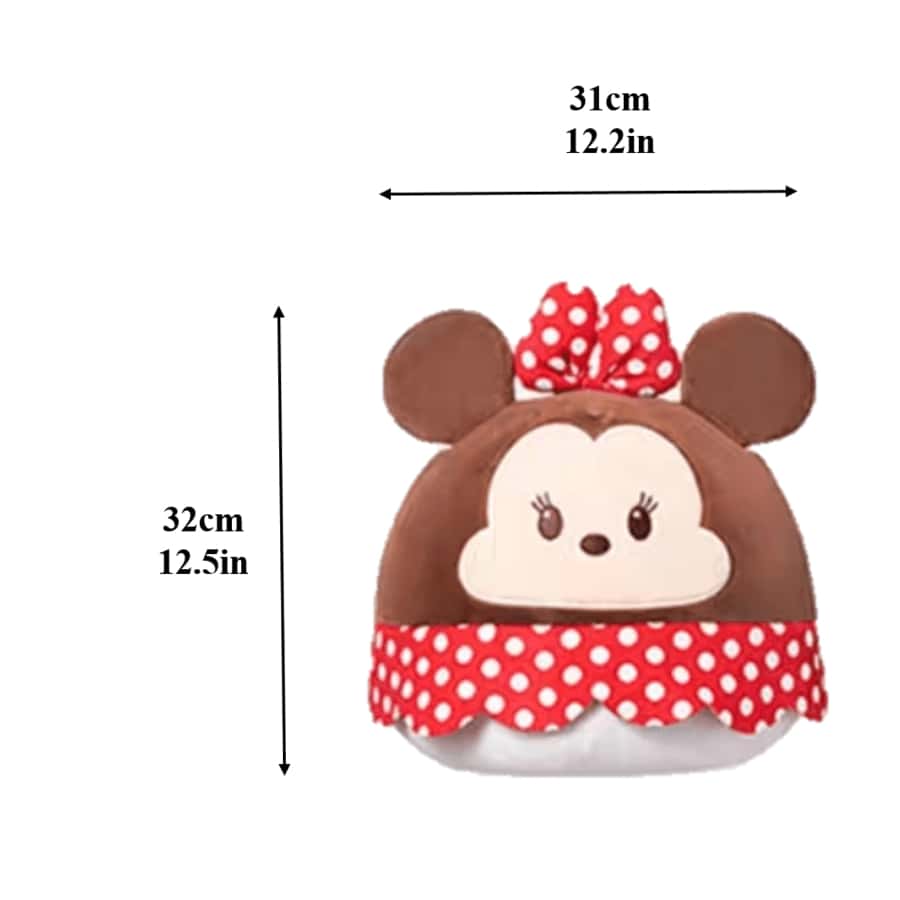 Miniso Disney Retro Mickey Series-Dundun Minnie Plush Doll Pillow Toy ...