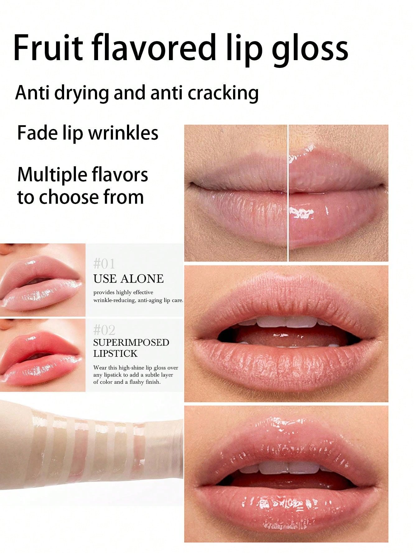 Fruit-flavored Lipstick, Lip Gloss, Lip Jelly In Translucent, Glassy ...