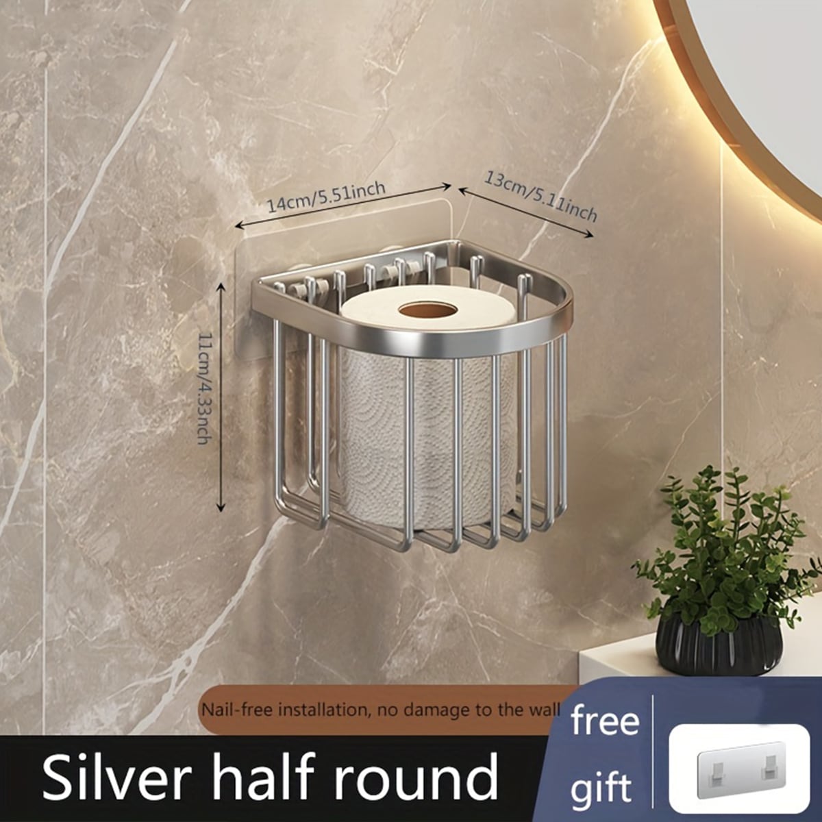 Stainless Steel Paper Towel Basket, Toilet Paper Holder, Hand Sanitizer ...