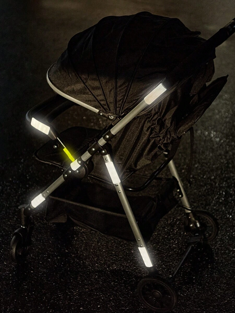 10pcs/Pack Baby Stroller Reflective Strips, Reduce Night Collision Risk ...