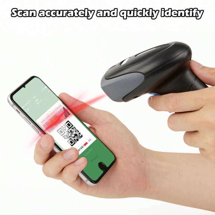 Qr Code Scanner Wired Barcode Scanner For Supermarket Cashier, Express ...